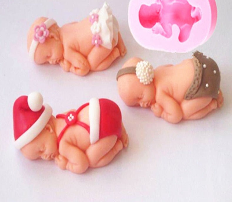 Sleeping Baby Silicone Mold – PutOnApron